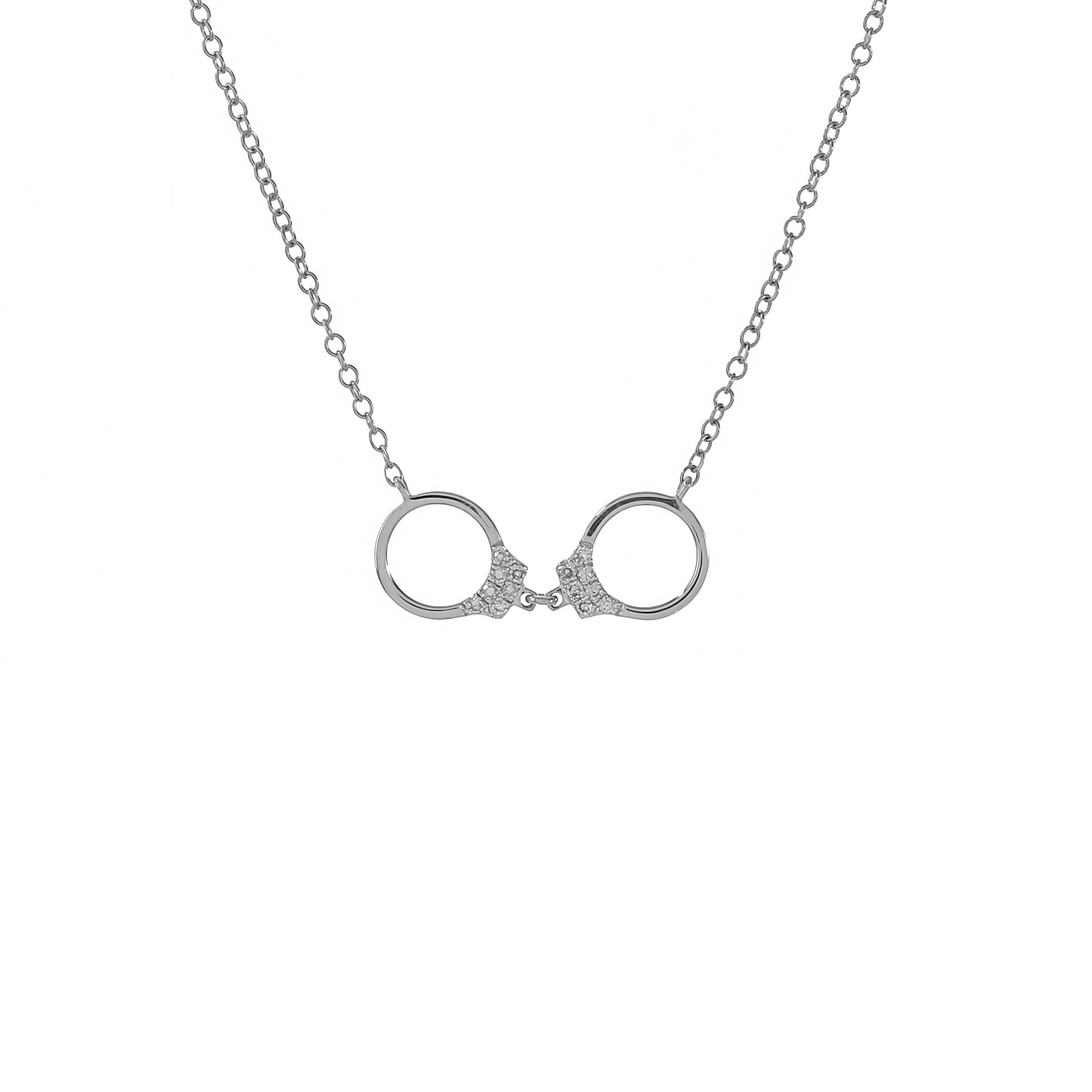 Diamond Handcuffs Necklace
