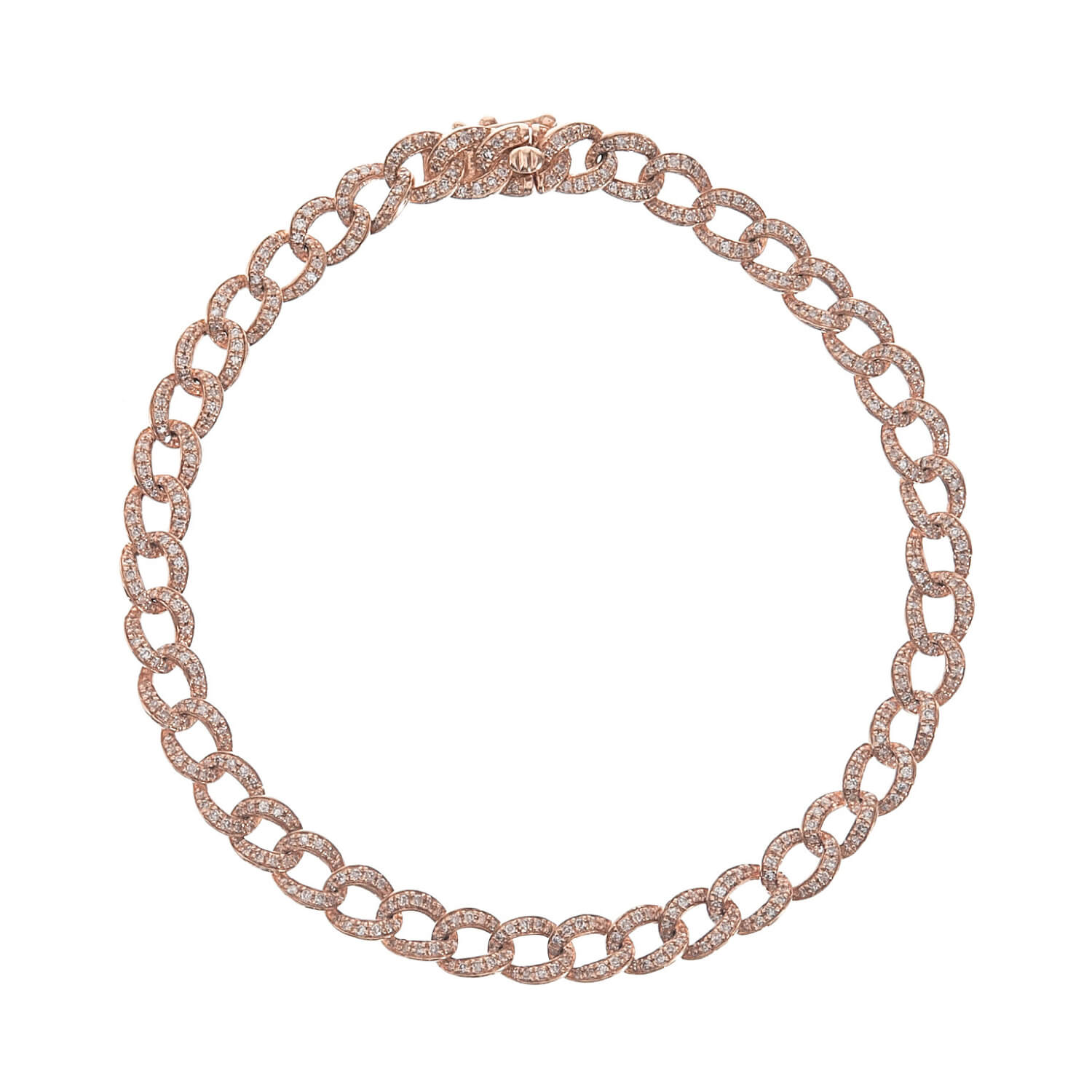 Pave Chain Link Bracelet