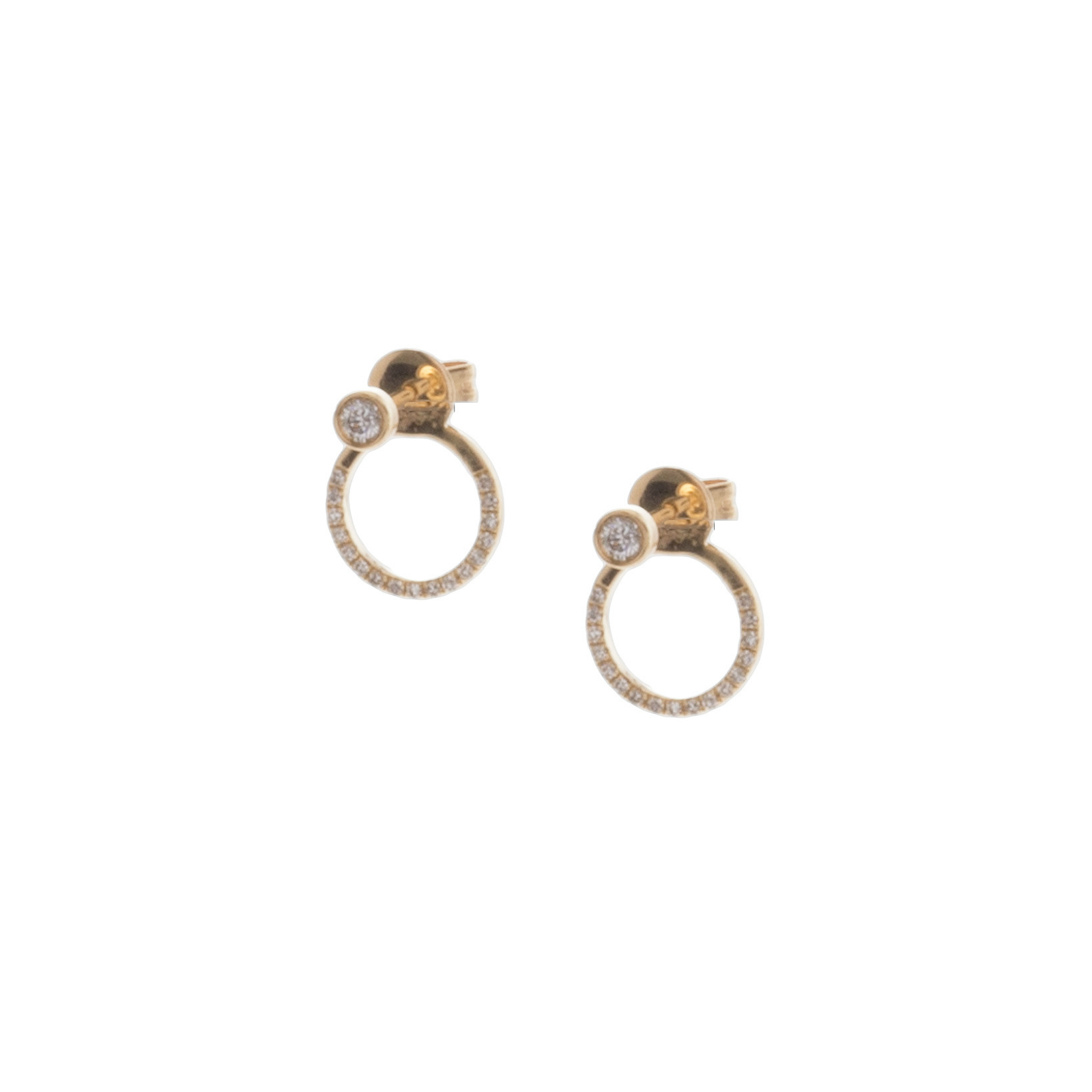 Diamond Circle Jacket Studs