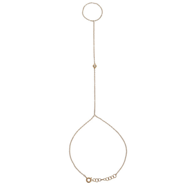 Single Diamond Hand Chain