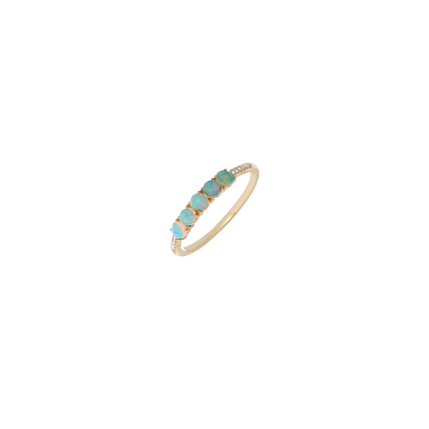 5 Opal & Pave Diamond Ring - Moondance Jewelry Gallery